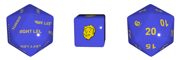 3D Dice for Fallout | dddice